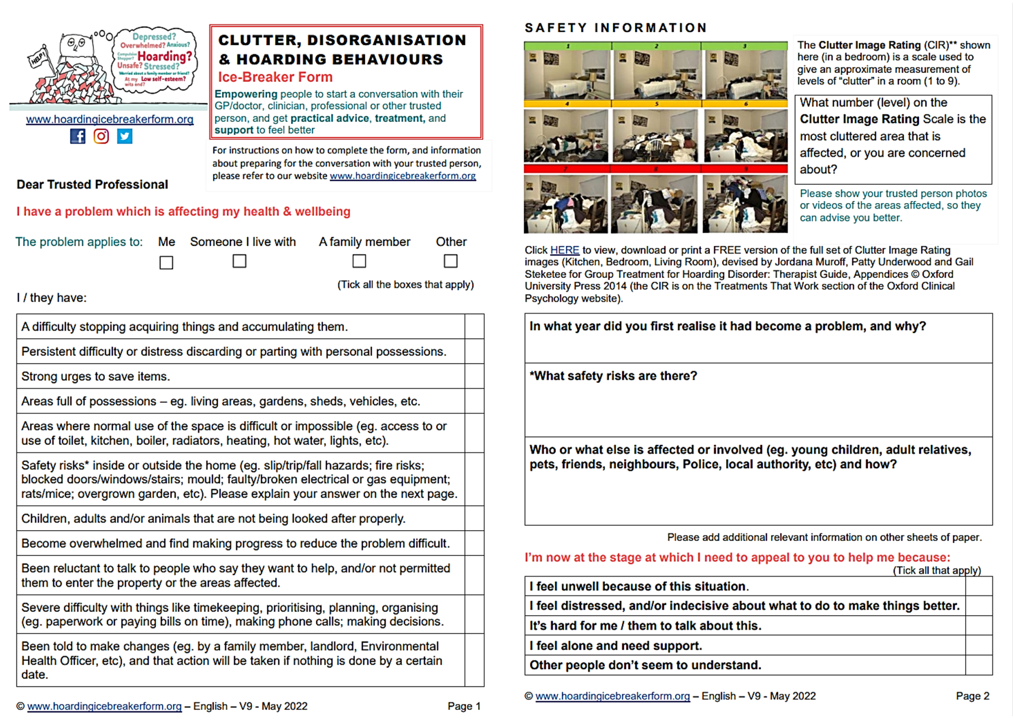 Hoarding Ice-Breaker Form – Because life's too short for your health to ...